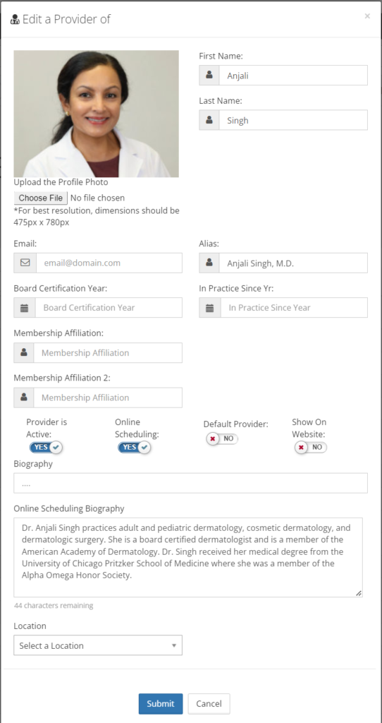 Setting up Provider Profiles | RSI